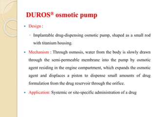 Osmotic drug delivery system | PPTX