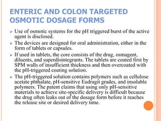 Osmotic drug delivery system | PPTX