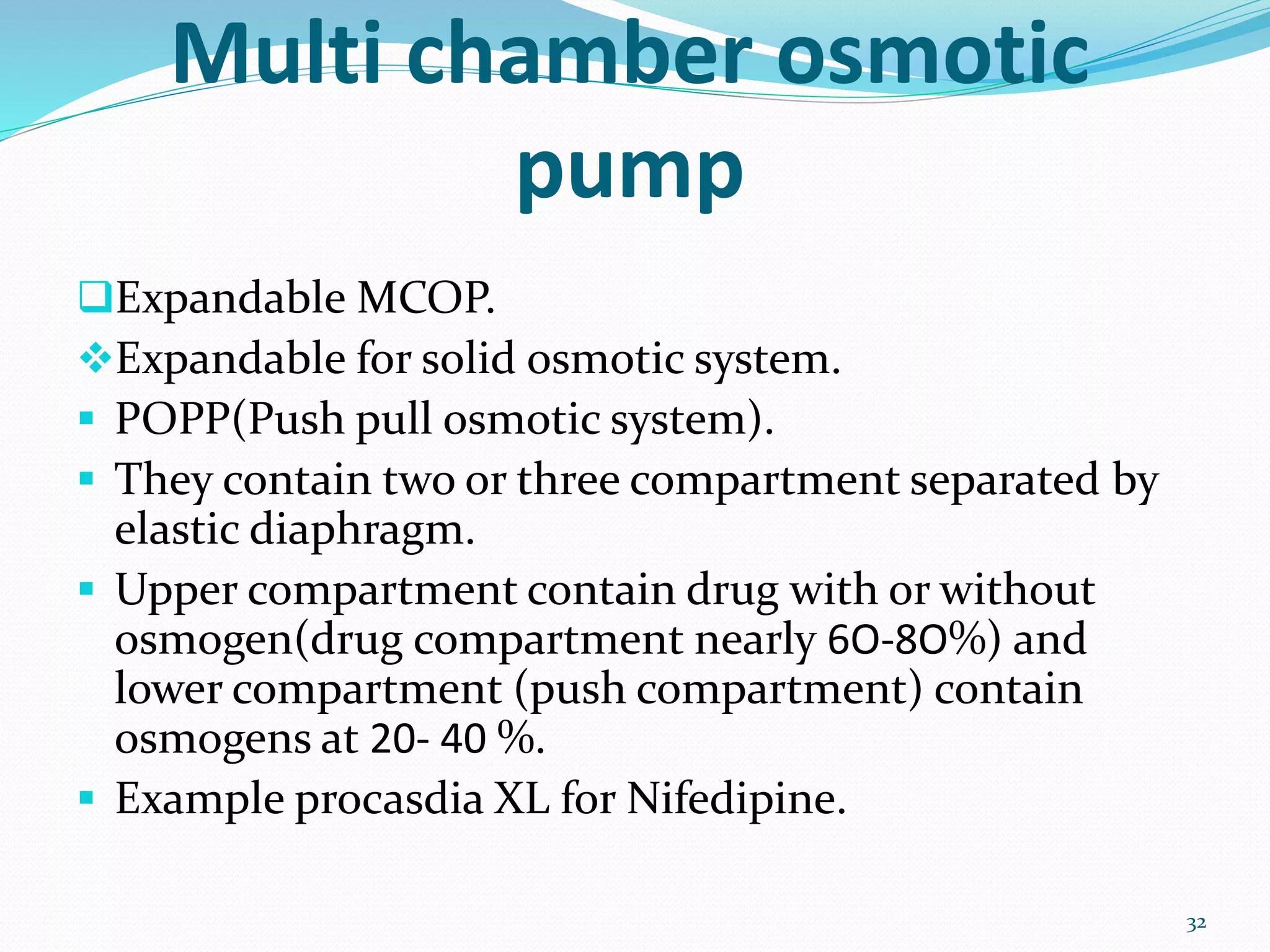Osmotic drug delivery system | PPTX