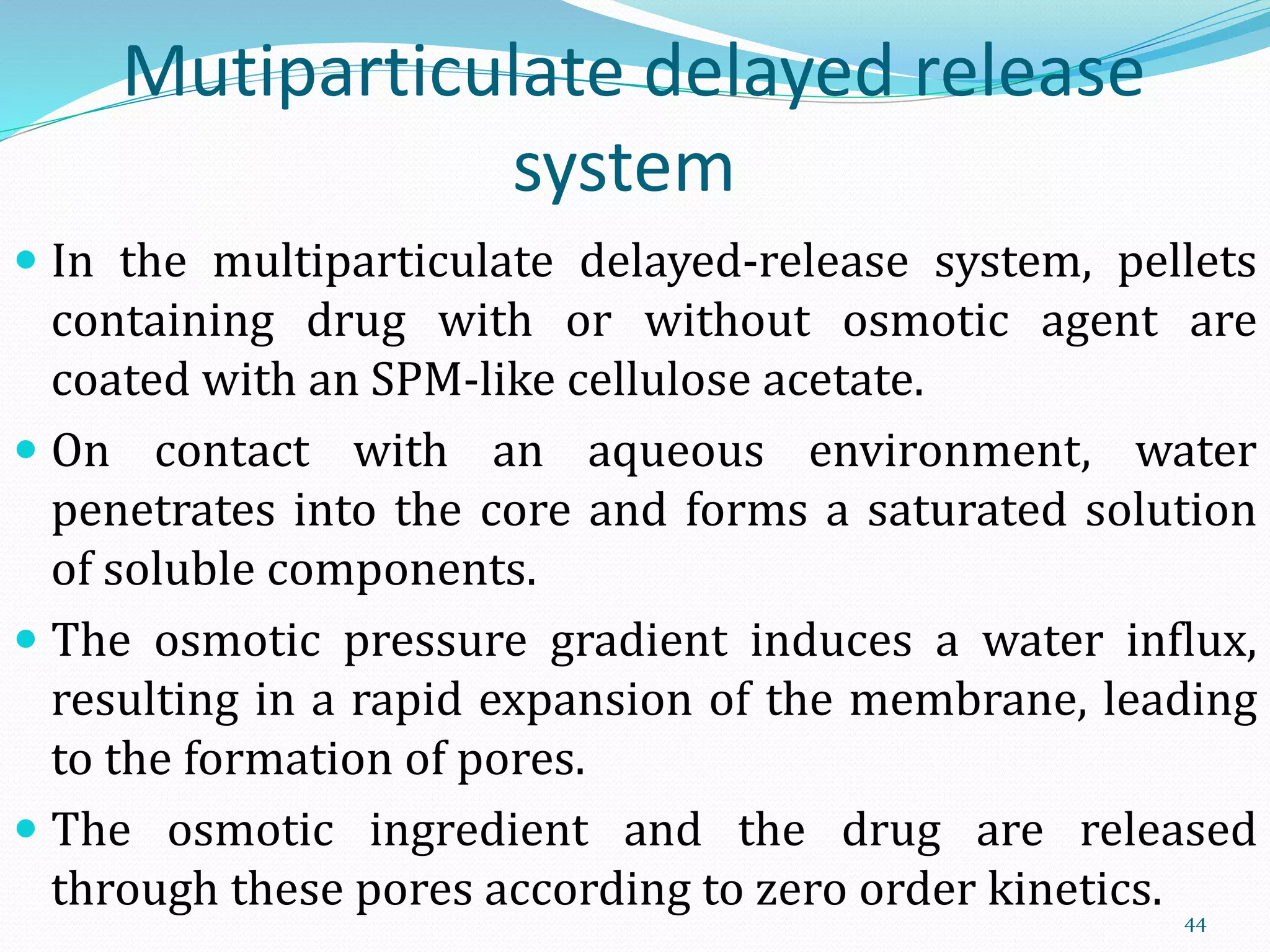 Osmotic drug delivery system | PPTX