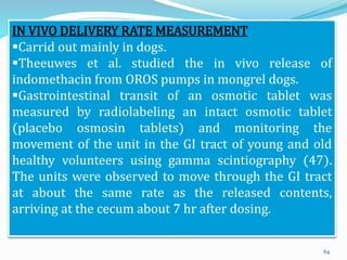 Osmotic drug delivery system | PPTX