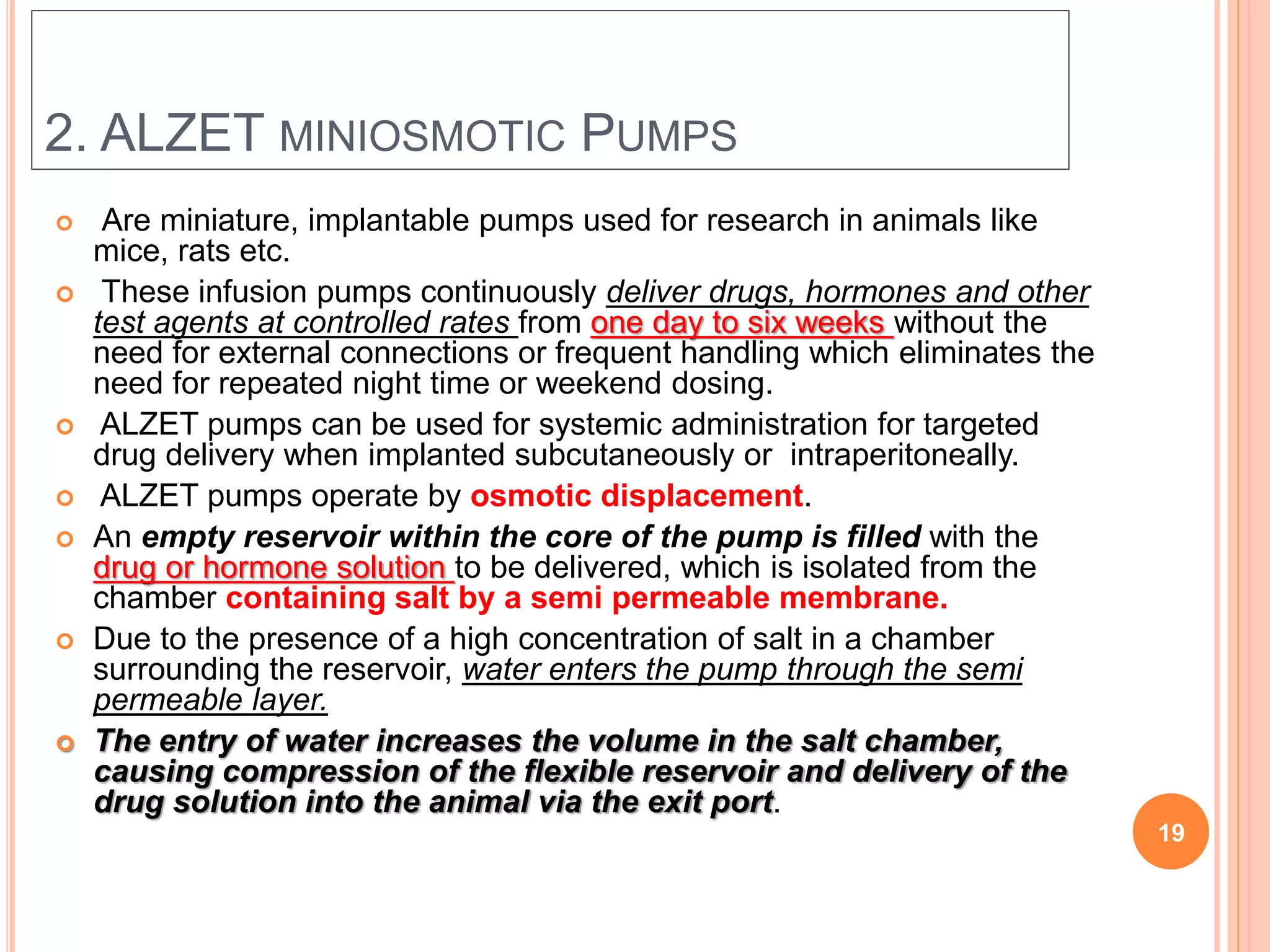 Osmotic drug delivery system | PPTX