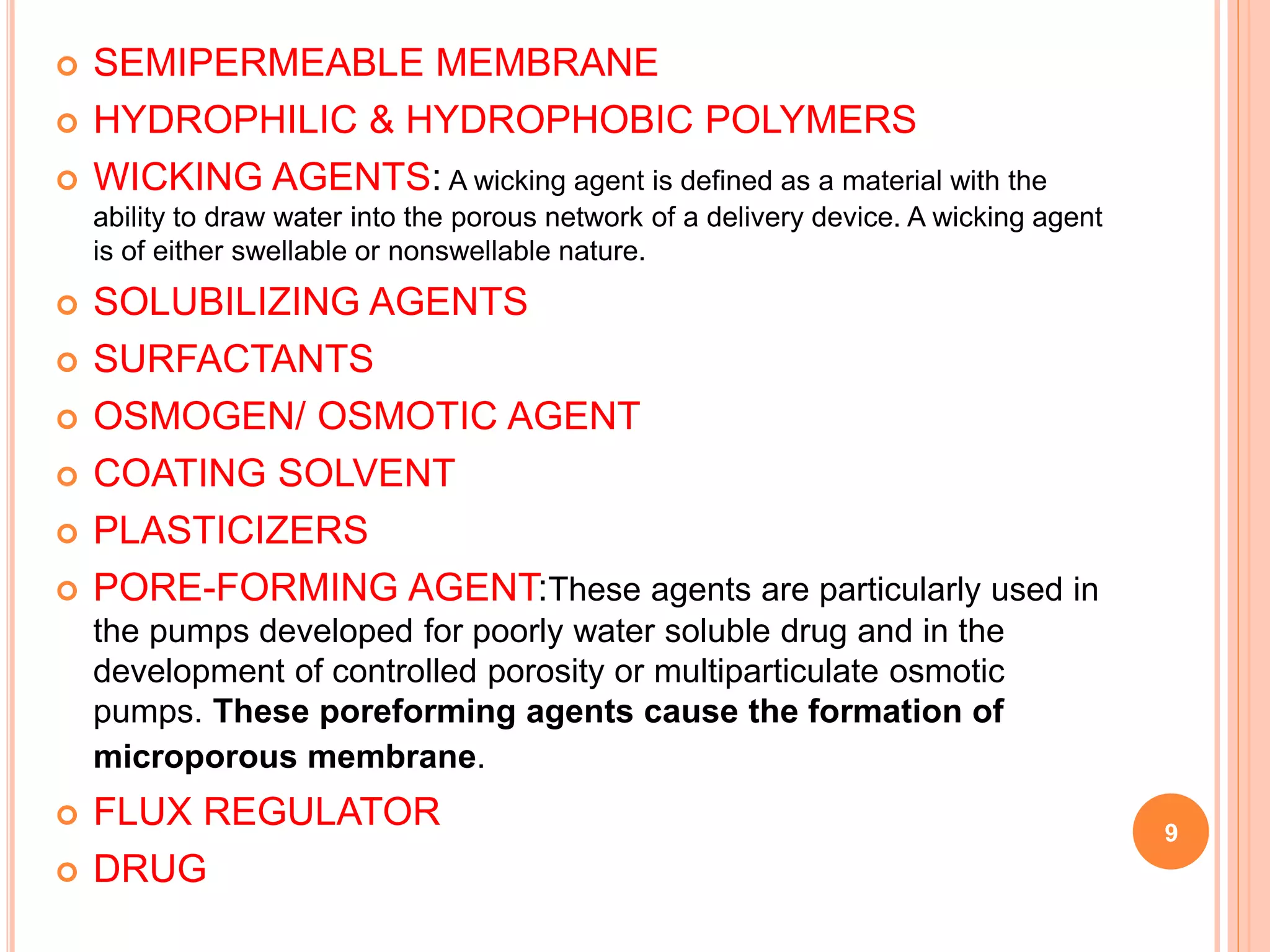 Osmotic drug delivery system | PPTX