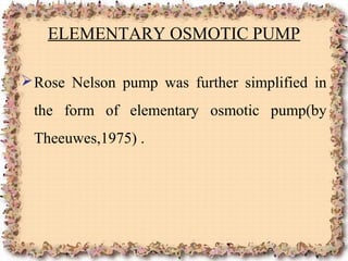 Osmotic drug delivery system | PPT