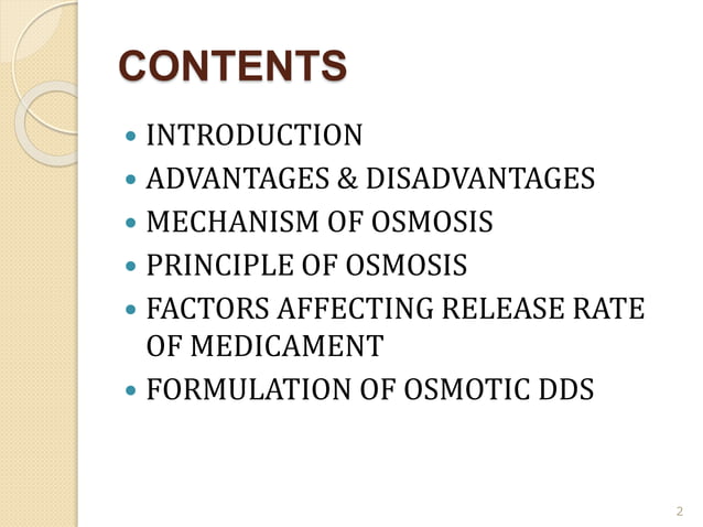 Osmotic drug delivery system part 1 | PPT