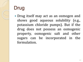 Osmotic drug delivery system part 1 | PPTX