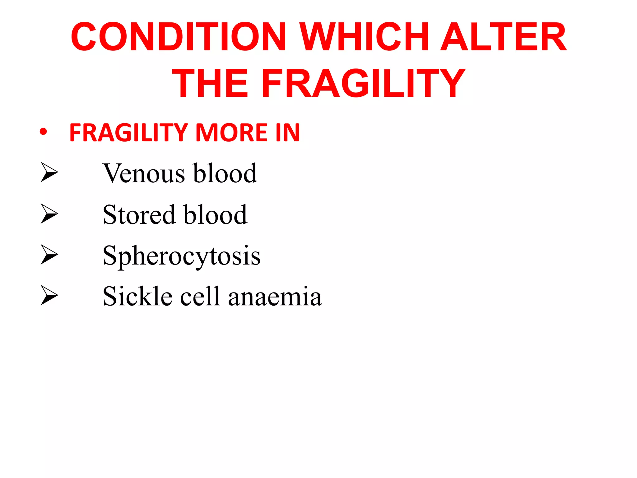 Osmotic fragility of red blood cells by Pandian M | PPTX