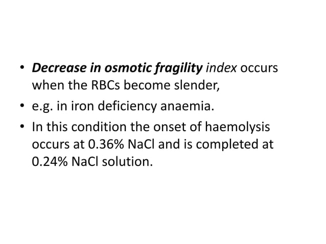 Osmotic fragility of red blood cells by Pandian M | PPTX | Blood ...