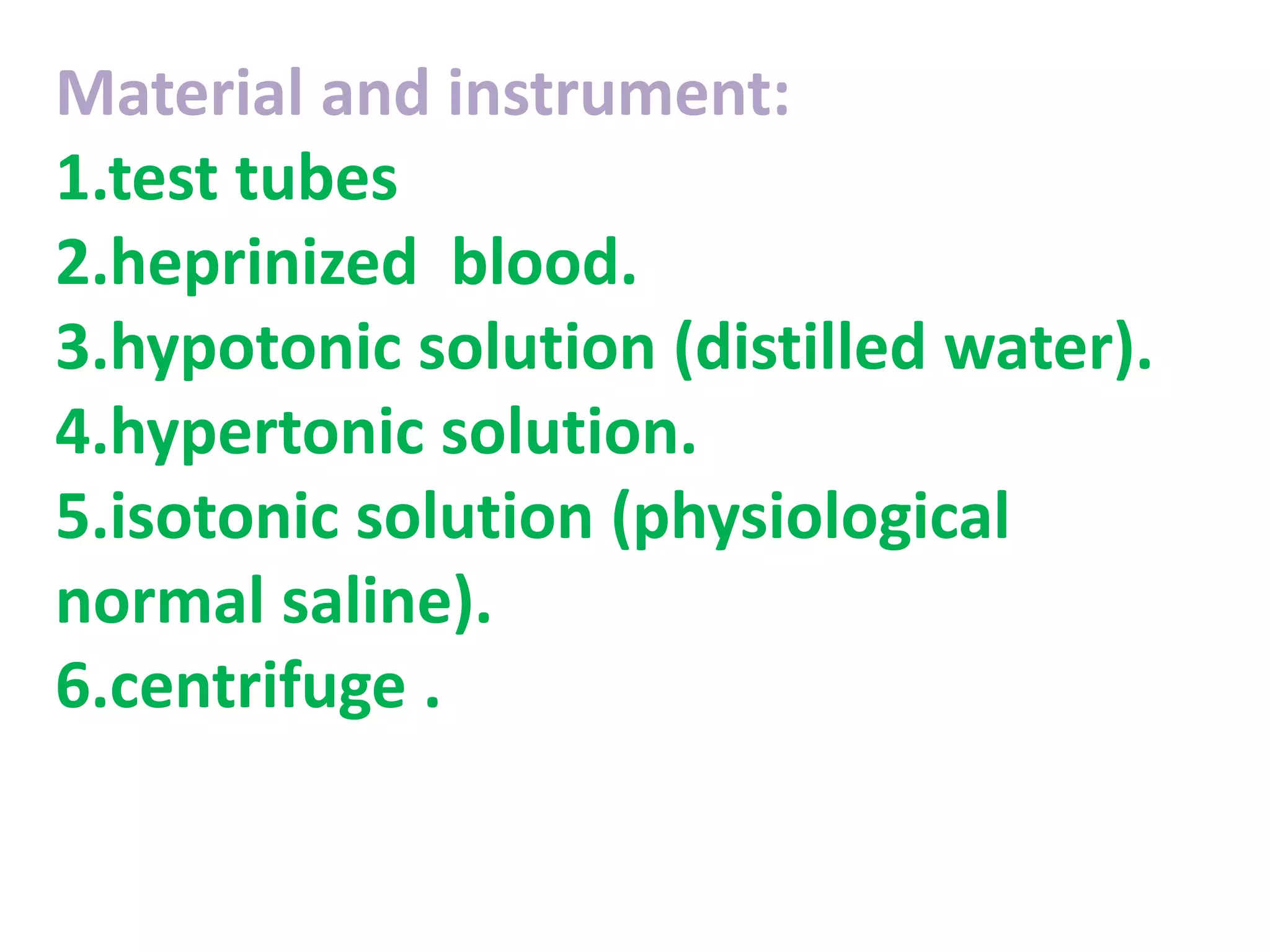 Osmotic fragility test | PPTX