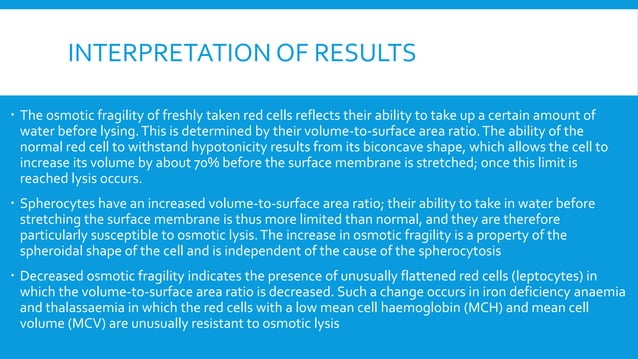 Osmotic Fragility Test | PPTX