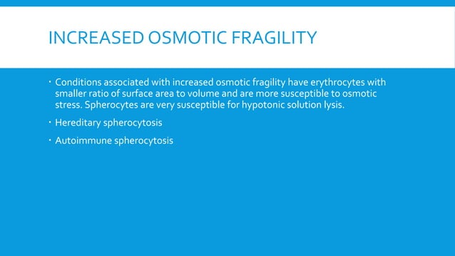 Osmotic Fragility Test | PPTX