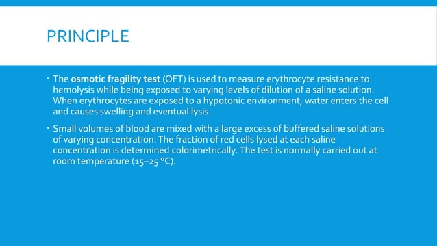 Osmotic Fragility Test | PPTX