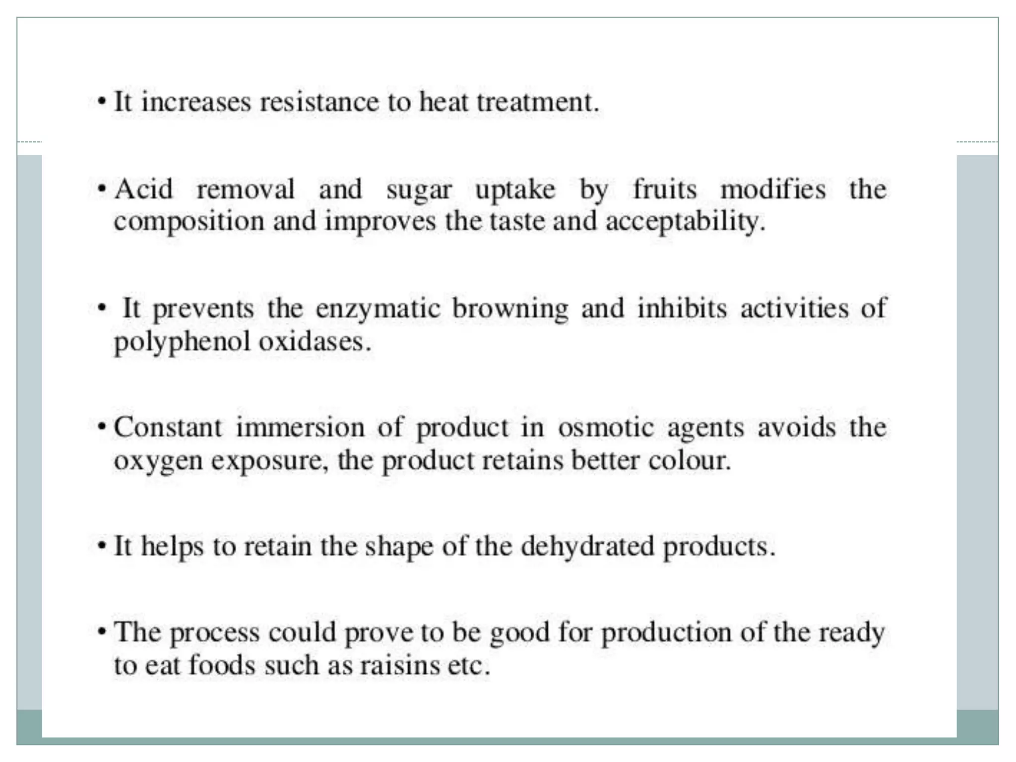Osmotic methods for food preservation | PPTX