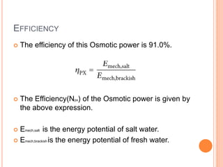 Osmotic Power | PPTX