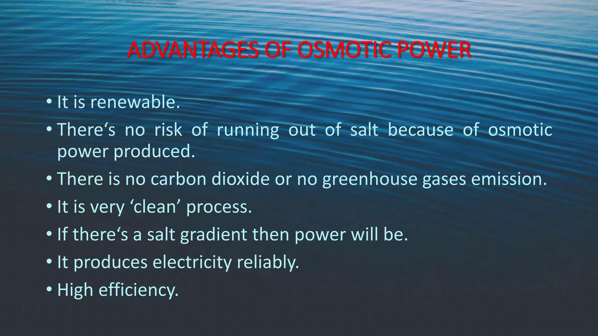 Osmotic power generation, A new source of non conventional energy. | PPTX