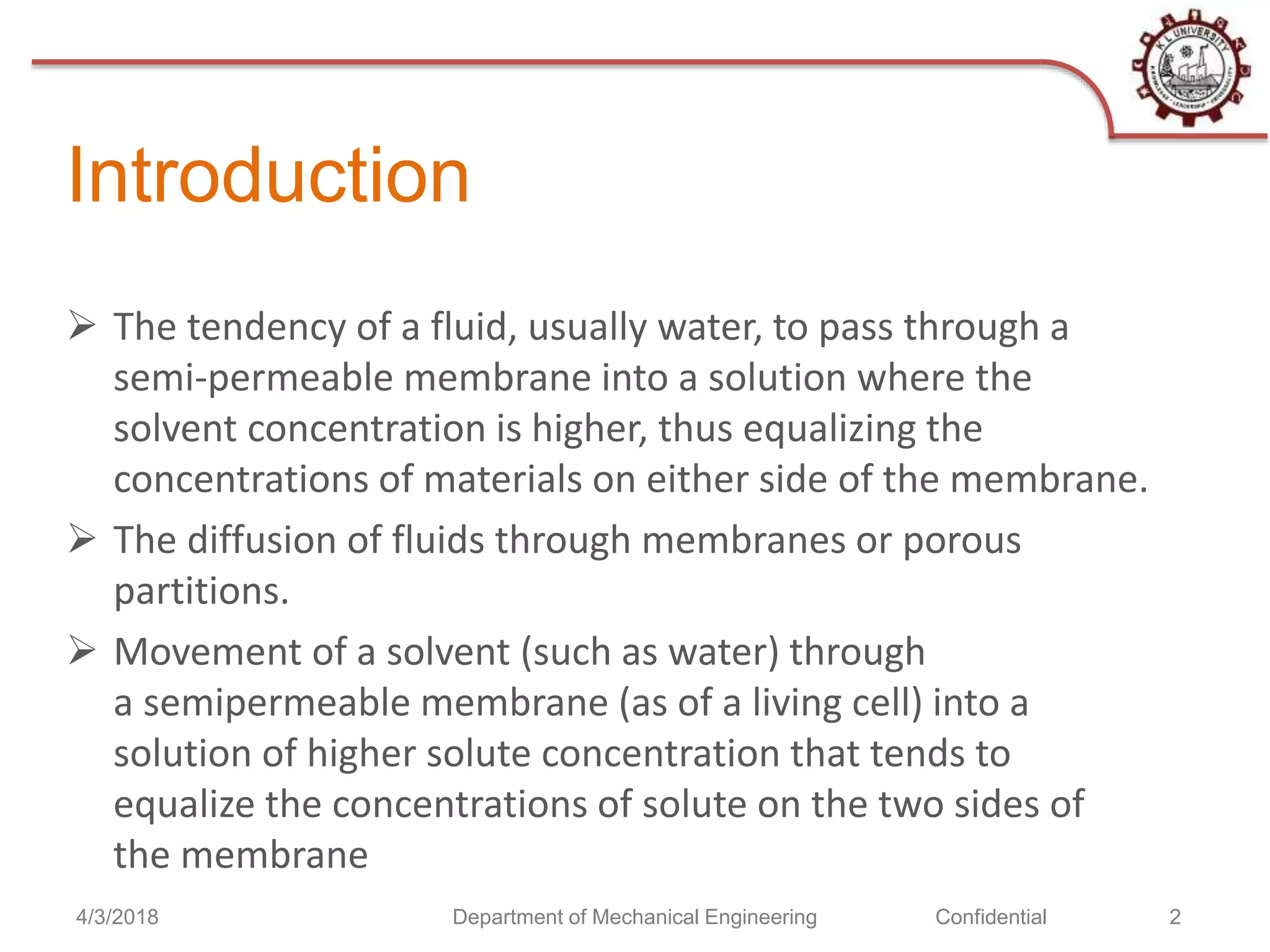 Osmotic power generation | PPTX