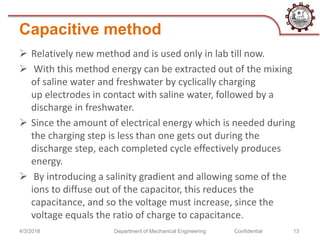 Osmotic power generation | PPTX