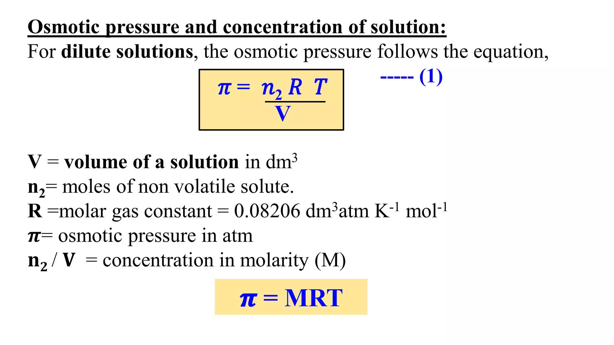 Solutions | Osmotic Pressure | 12th Chemistry | By. Mrs. Shubhada ...