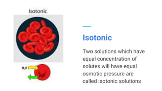 Osmotic pressure & Colloids | PPTX