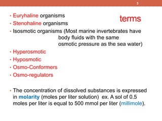 Osmotic regulation part 1 | PPT