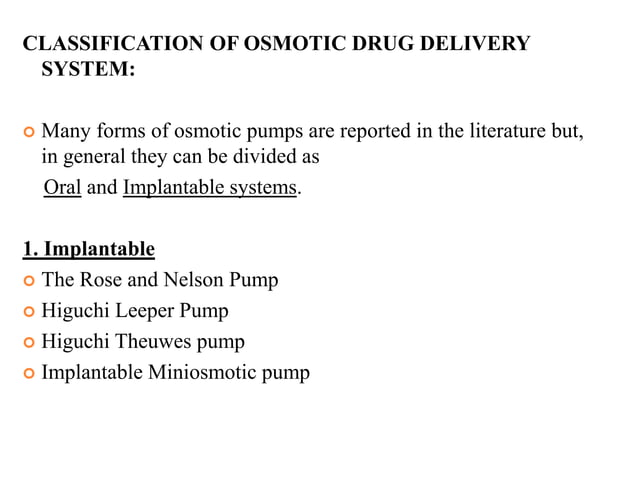 Osmotic systems | PPT