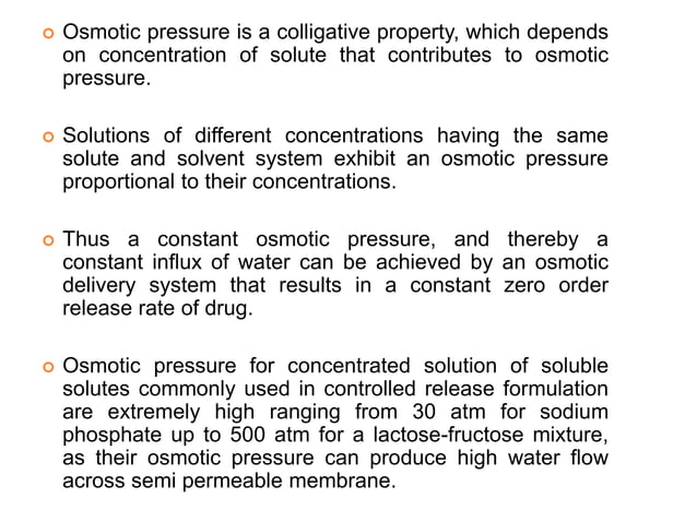 Osmotic systems | PPT