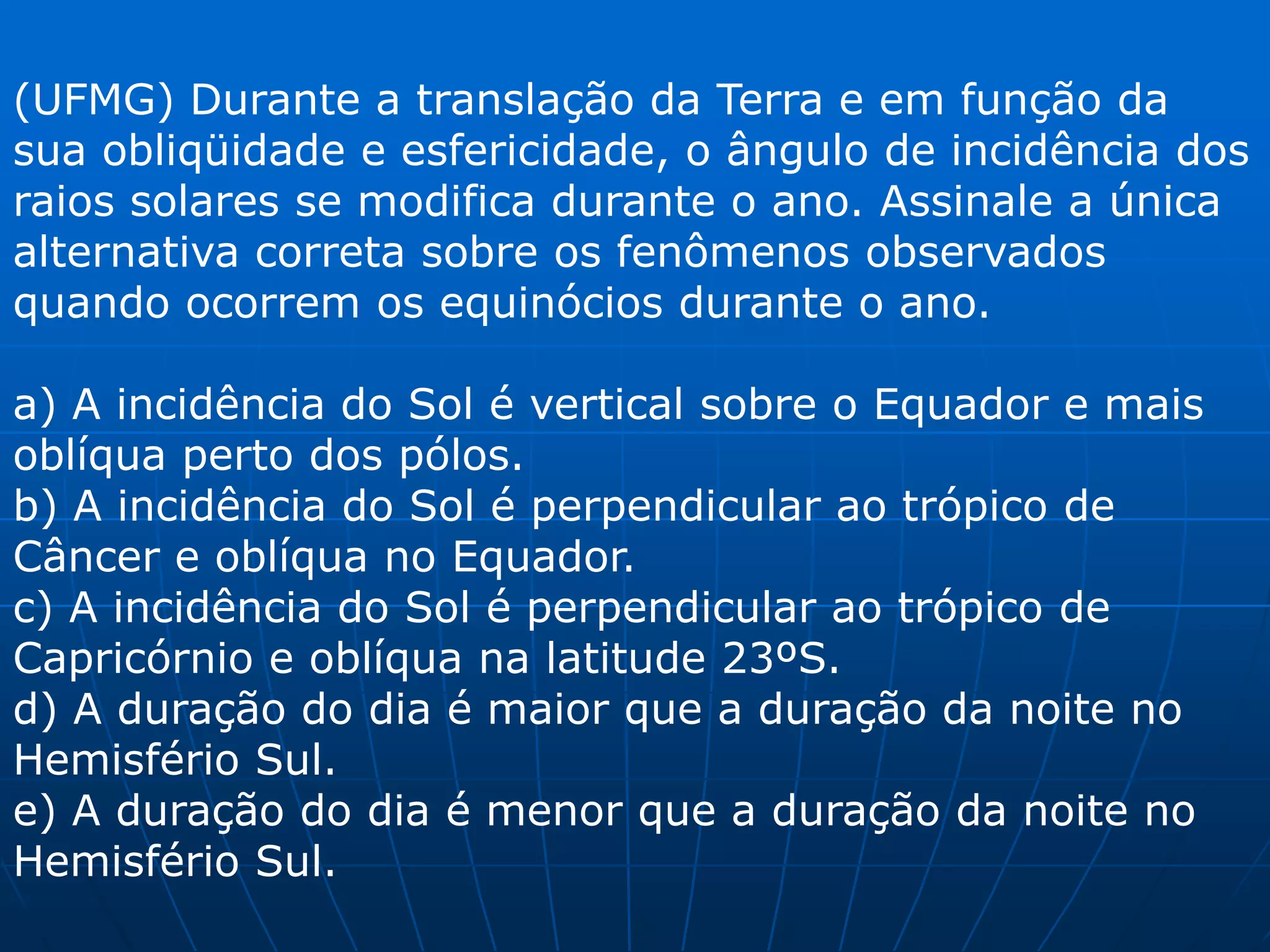 Os movimentos da terra | PPTX