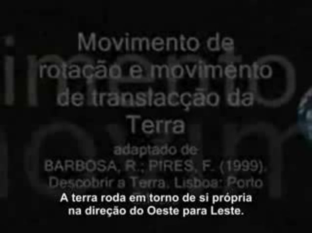 Os movimentos da terra | PPTX
