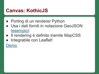OpenStreetMap per il web | PDF