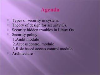 Design for security in operating system | PPT