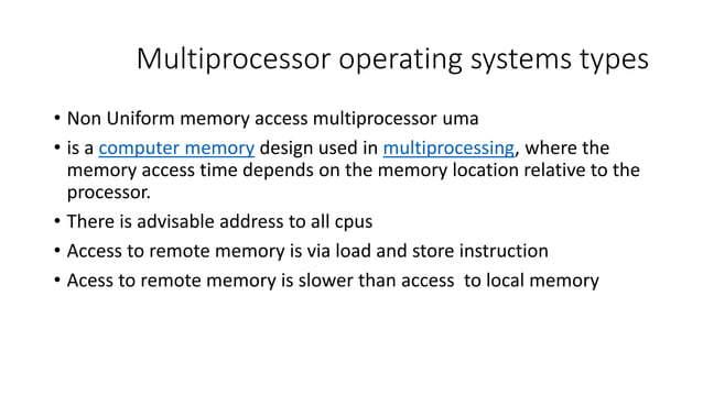 OS multiprocessing -.pptx | Operating Systems | Computer Software and Applications
