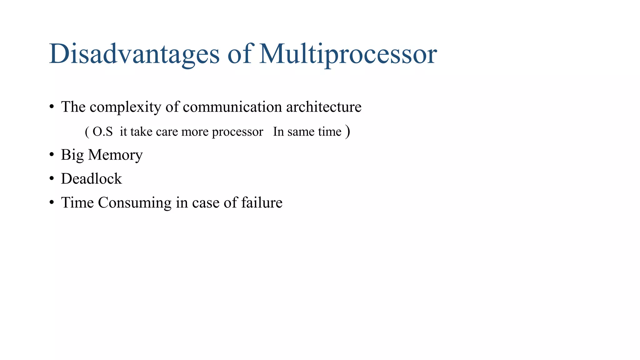 Os Multiprocessing1pptx Operating Systems Computer Software And