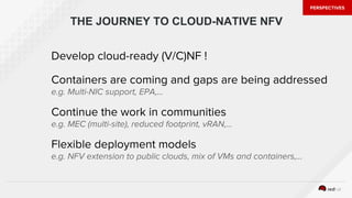 Lessons Learned on NFV and Orchestration & Perspectives | PDF
