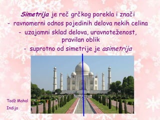 Osna (linijska) simetrija | PPTX