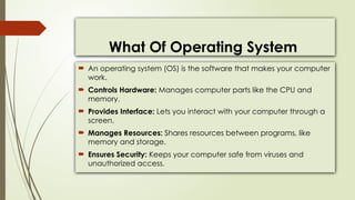 Operating systems Evolution overviews.pptx | Operating Systems ...