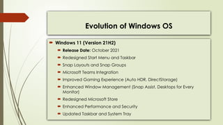 Operating systems Evolution overviews.pptx | Operating Systems ...