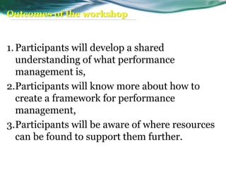 Performance Management | PPT