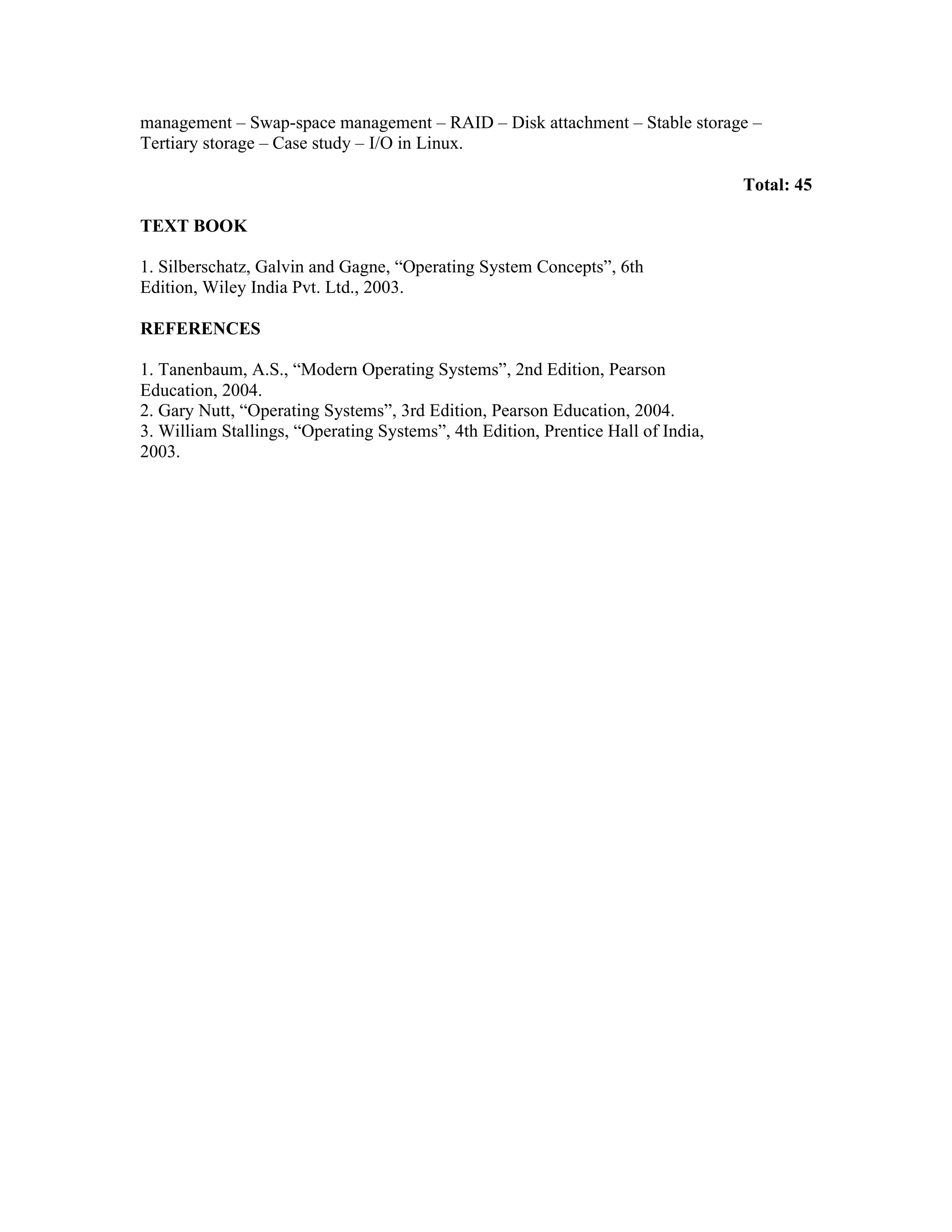 operating system lecture notes | DOC