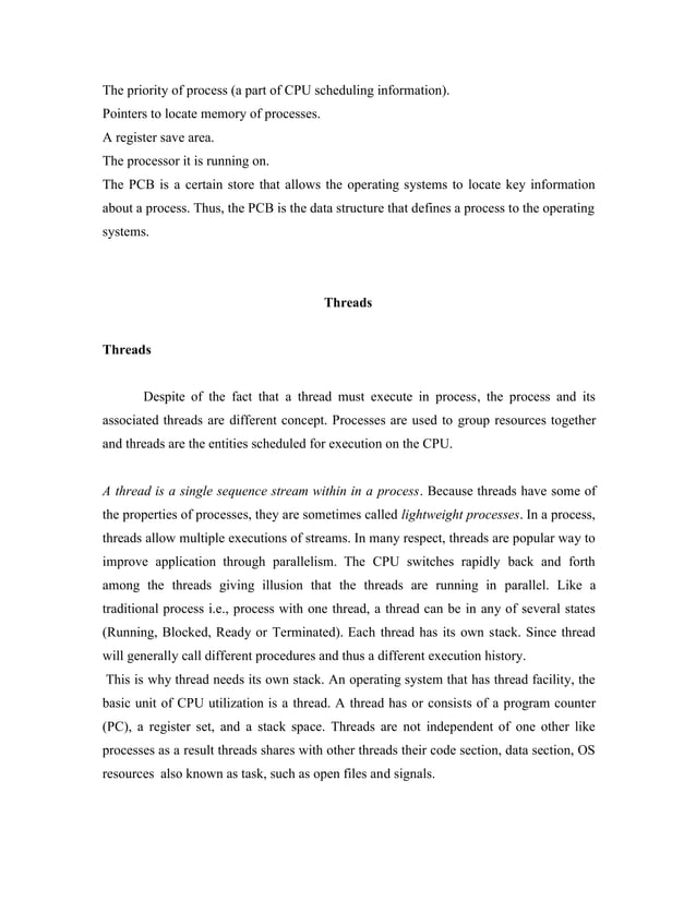 operating system lecture notes | DOC