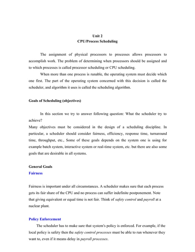 operating system lecture notes | DOC