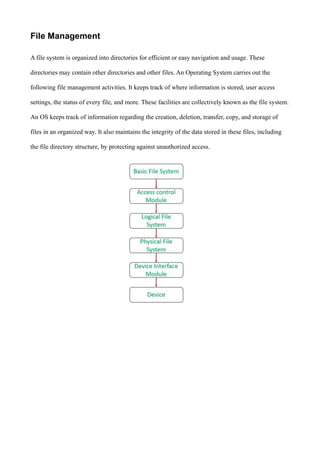 O.S. ( Operating system) NOTES By Naina | PDF