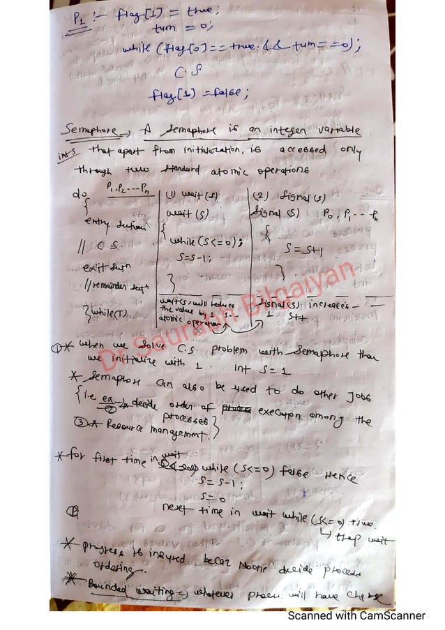 Operating Systems Notes Prepared by Dr. Saurabh Bilgaiyan | PDF