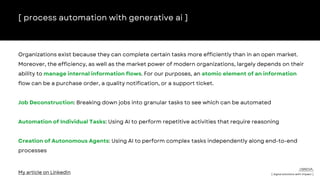 ChatGPT for Business: learn generative AI, prompt engineering, process automation with ChatGPT | PPT