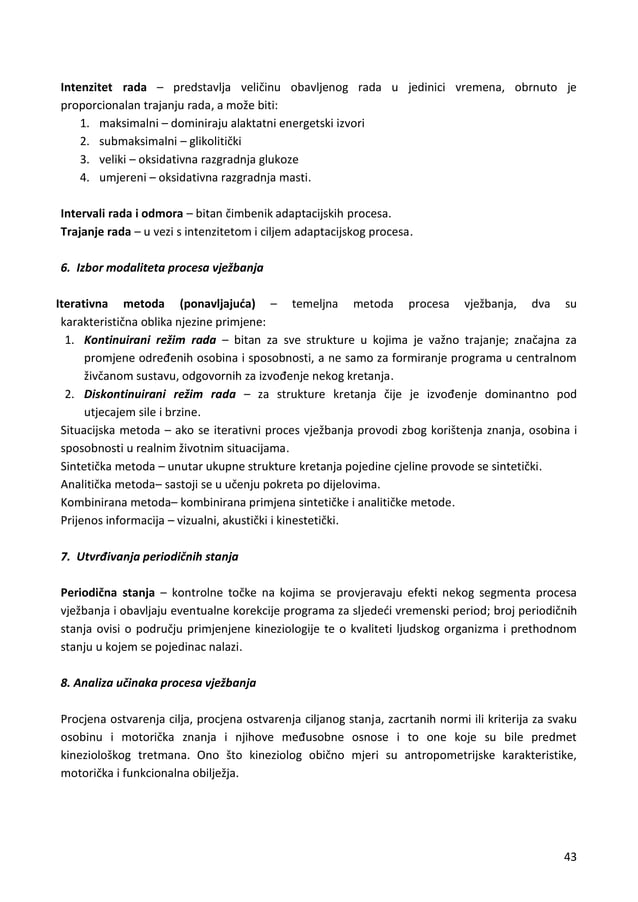 Osnove kineziologije-skripta | PDF