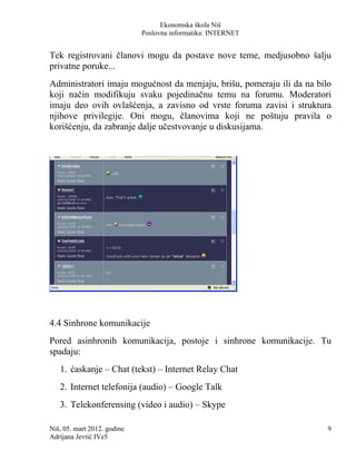 Osnove internet Adrijana Jevtic | PDF