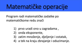Osnove programiranja u Pythonu | PPTX