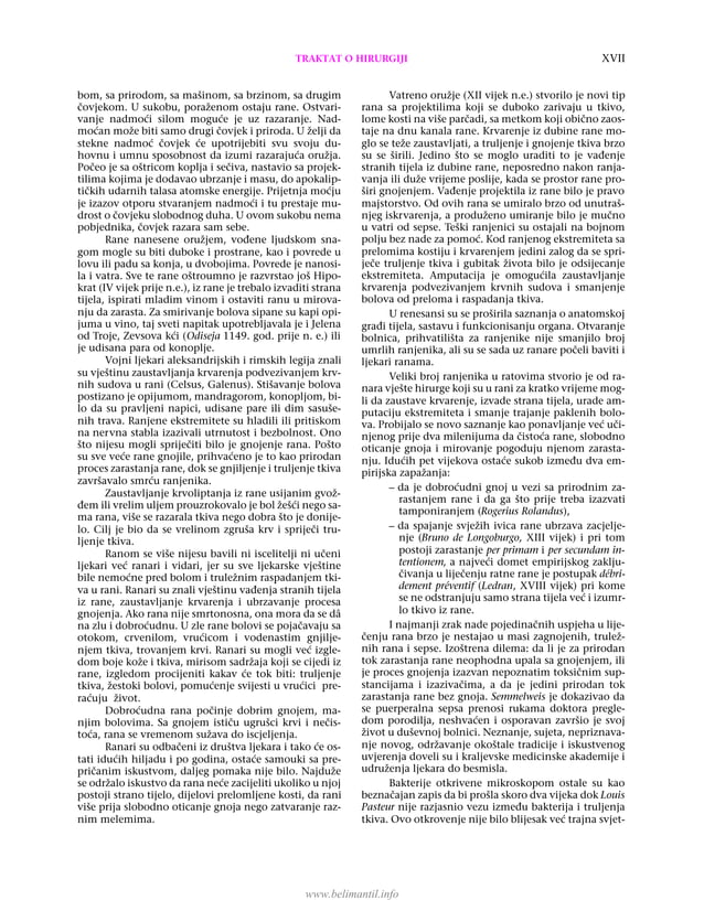 Osnovi hirurgije Gerzic [pojedina poglavlja] | PDF