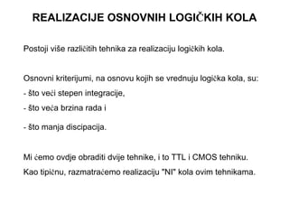 Osnovna logicka kola | PDF