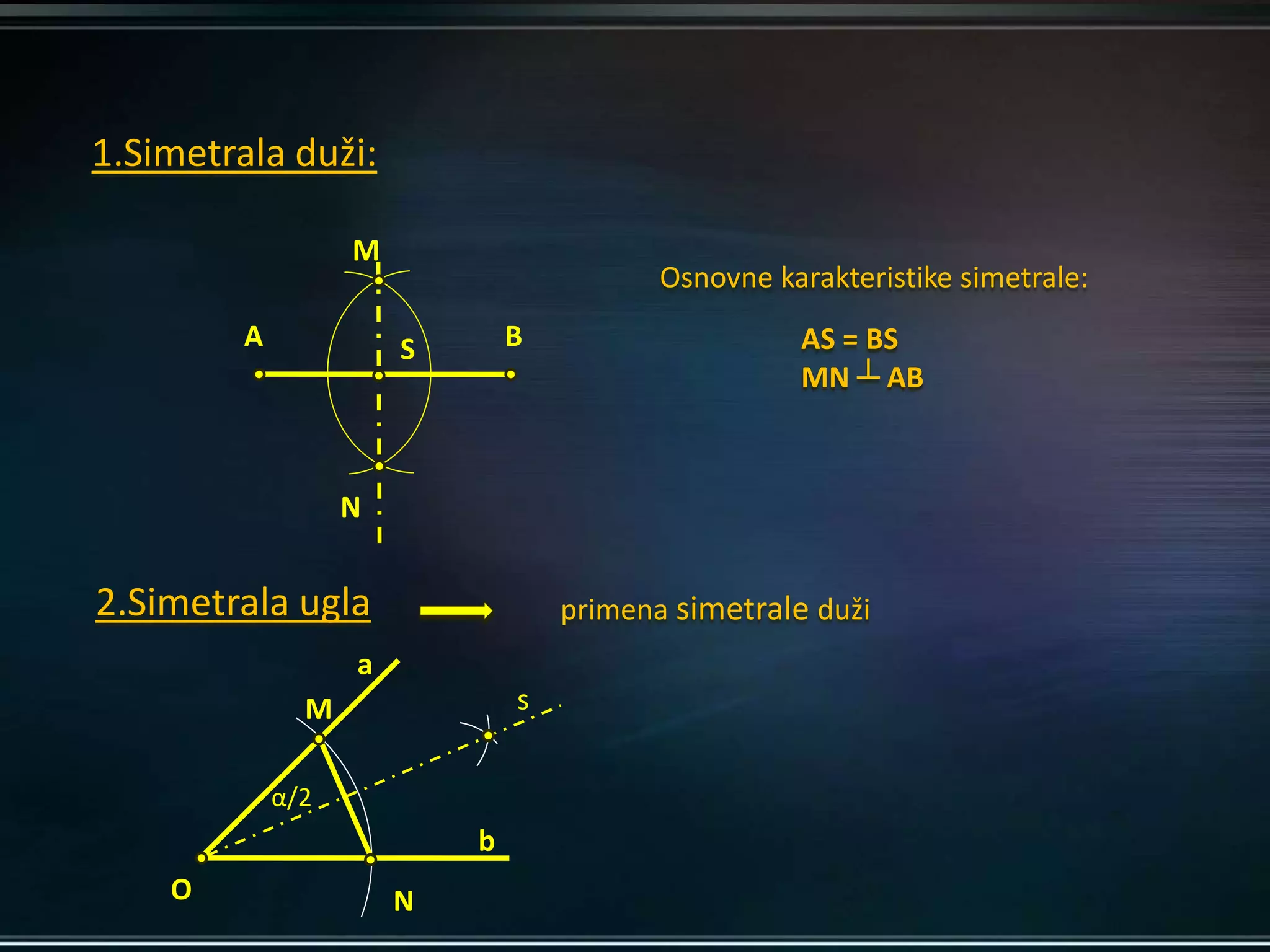 Osnovne geometrijske konstrukcije | PPTX