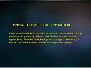 Osnovne geometrijske konstrukcije | PPTX